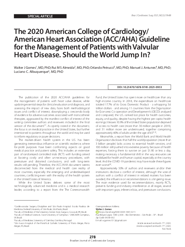 The 2020 American College of Cardiology/ American Heart Association ...