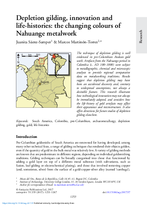 (PDF) Depletion gilding, innovation and life-histories: the changing ...
