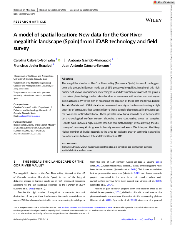 (PDF) A model of spatial location: New data for the Gor River ...