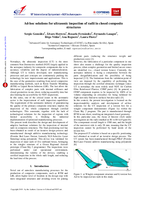 (PDF) Ad-hoc solutions for ultrasonic inspection of radii in closed ...