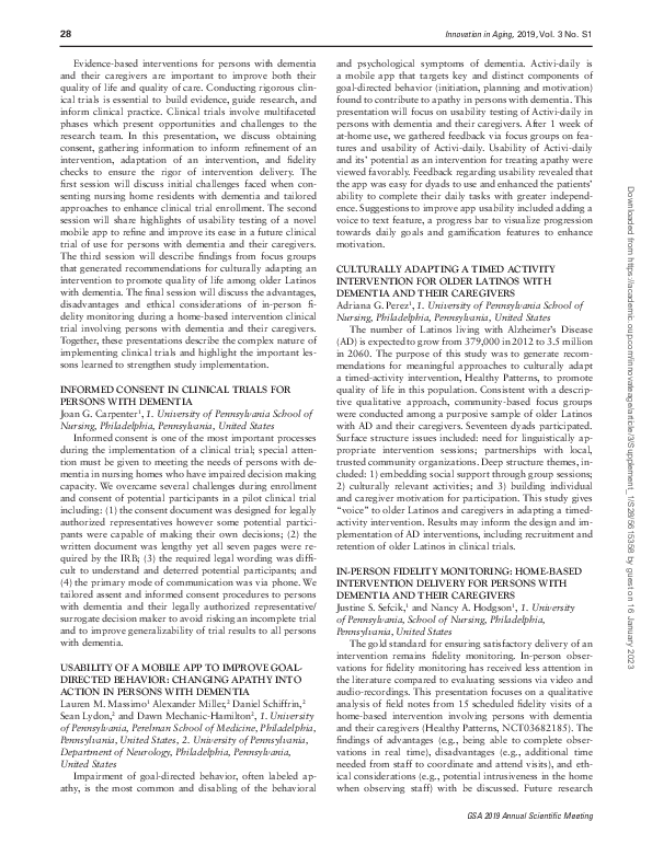 In-Person Fidelity Monitoring: Home-Based Intervention Delivery for ...