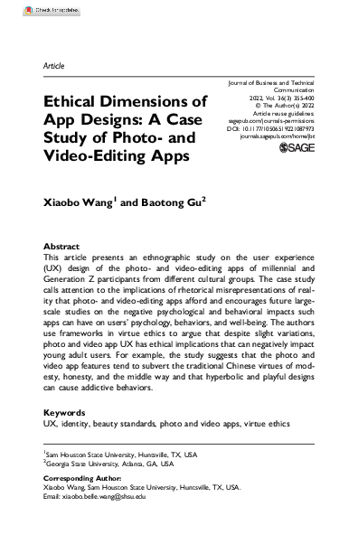 (PDF) Ethical Dimensions of App Designs: A Case Study of Photo-and ...