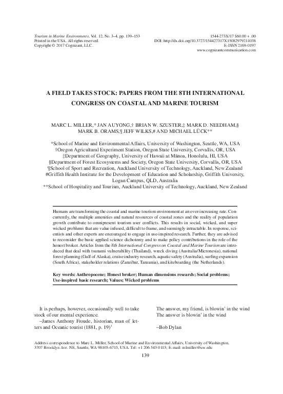 (PDF) A Field Takes Stock: Papers From The 8th International Congress ...