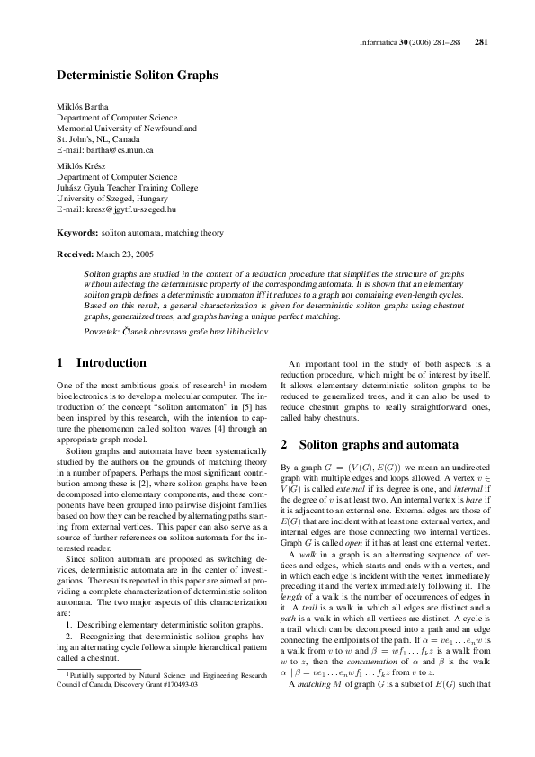(PDF) Deterministic Soliton Graphs