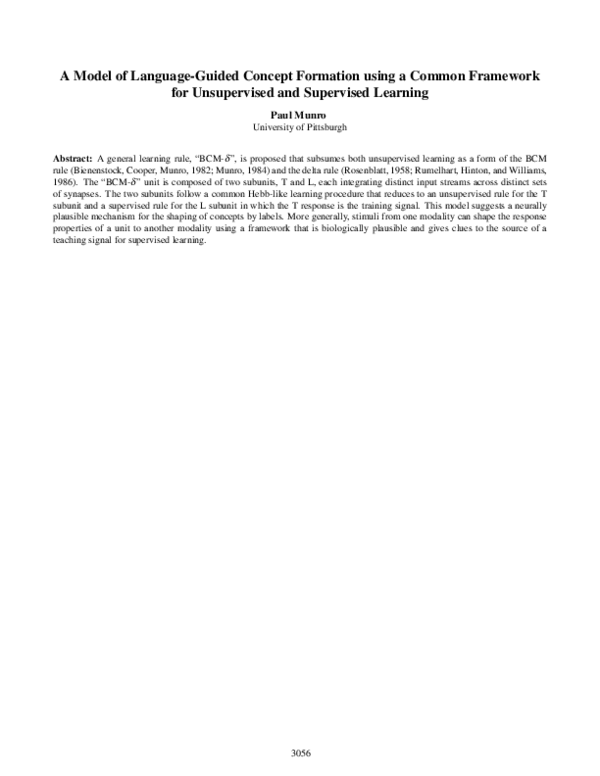 Pdf A Model Of Language Guided Concept Formation Using A Common