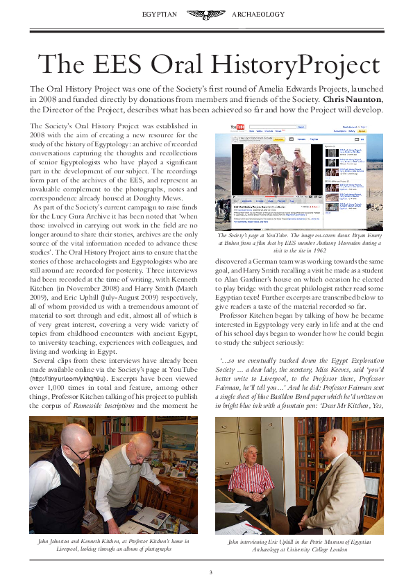 (PDF) The EES Oral History Project