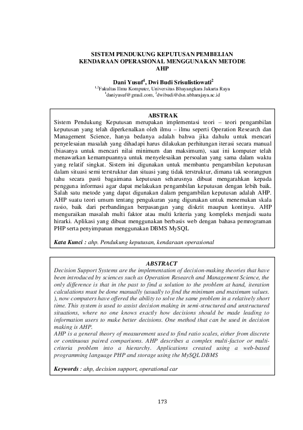 (PDF) Srisulistiowati, Dwi Budi, Jurnal Sistem Informasi TA 2020/2021