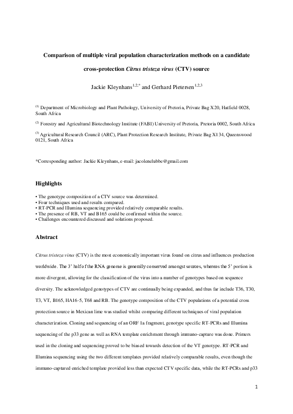 (PDF) Comparison of multiple viral population characterization methods ...