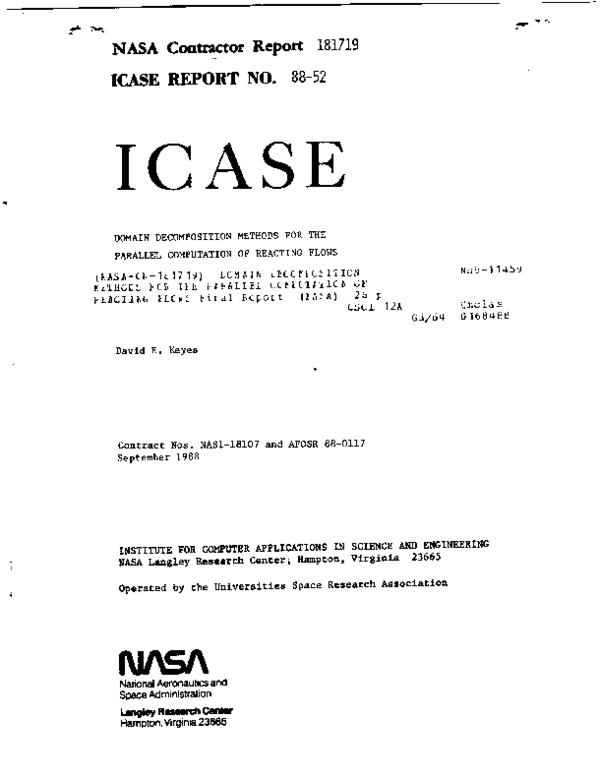 Pdf Domain Decomposition Methods For The Parallel Computation Of 6489