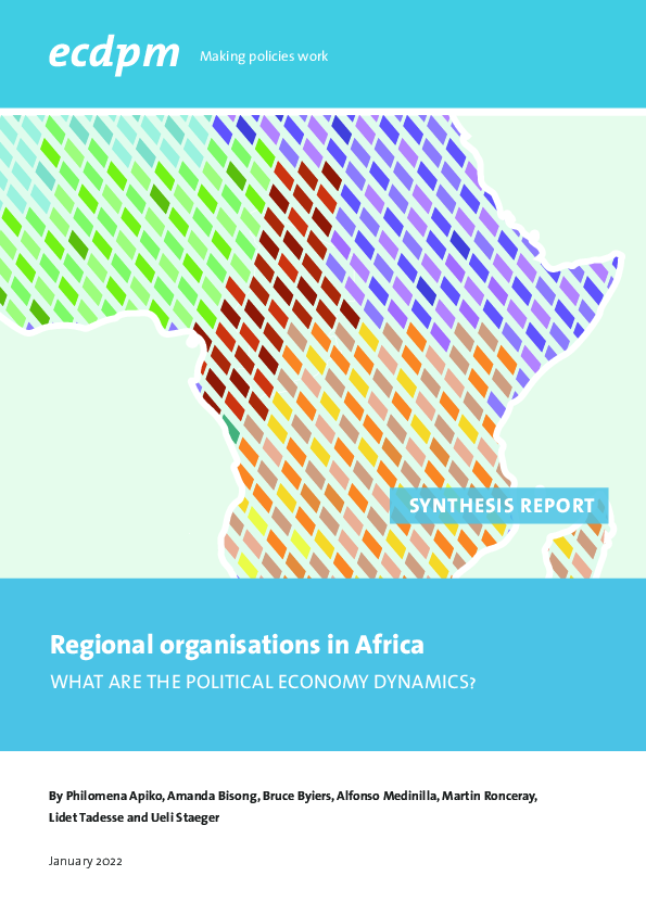 (PDF) Synthesis Paper: Regional organisations in Africa - What Are the Political Economy Dynamics?