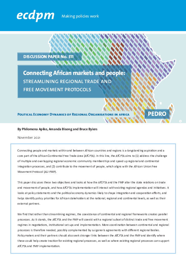 (PDF) Connecting markets people : Connecting African markets and people ...