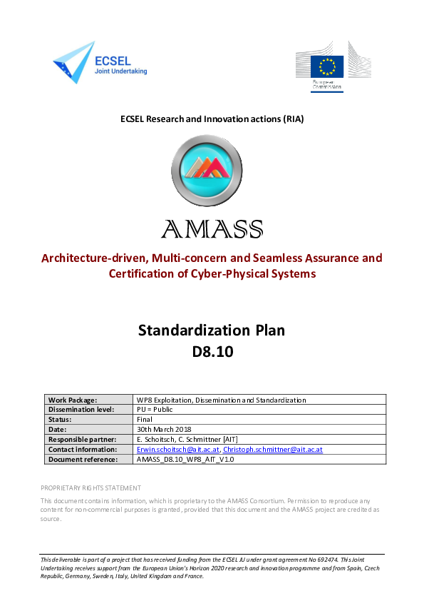 (PDF) AMASS_Deliverable template