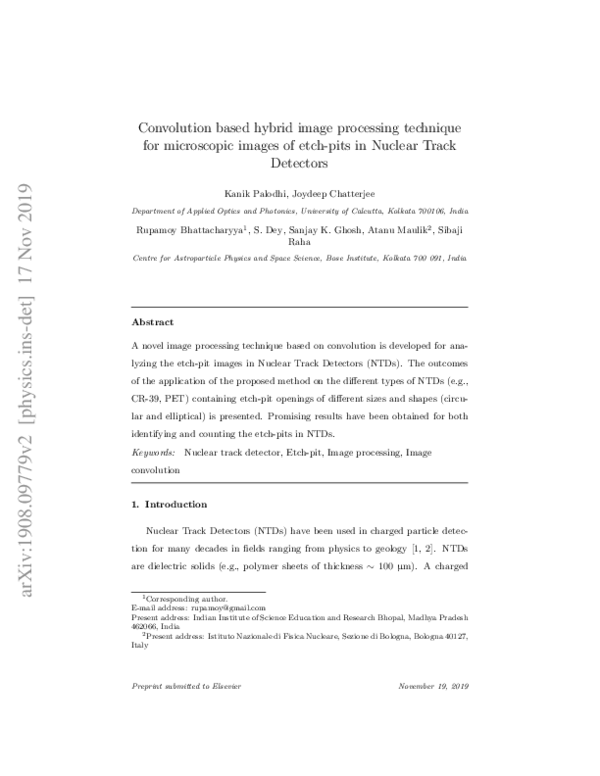 (PDF) Convolution based hybrid image processing technique for ...