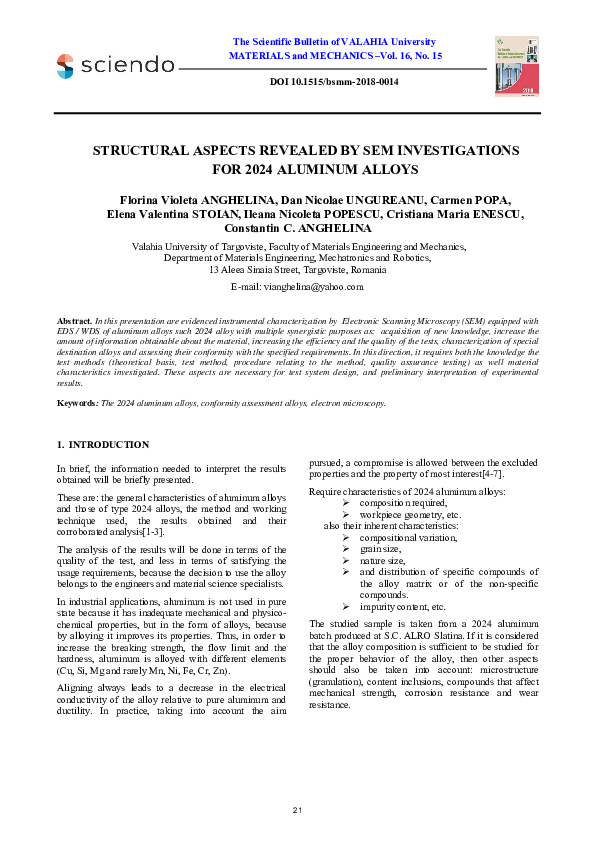 (PDF) Structural Aspects Revealed by SEM Investigations for 2024 ...
