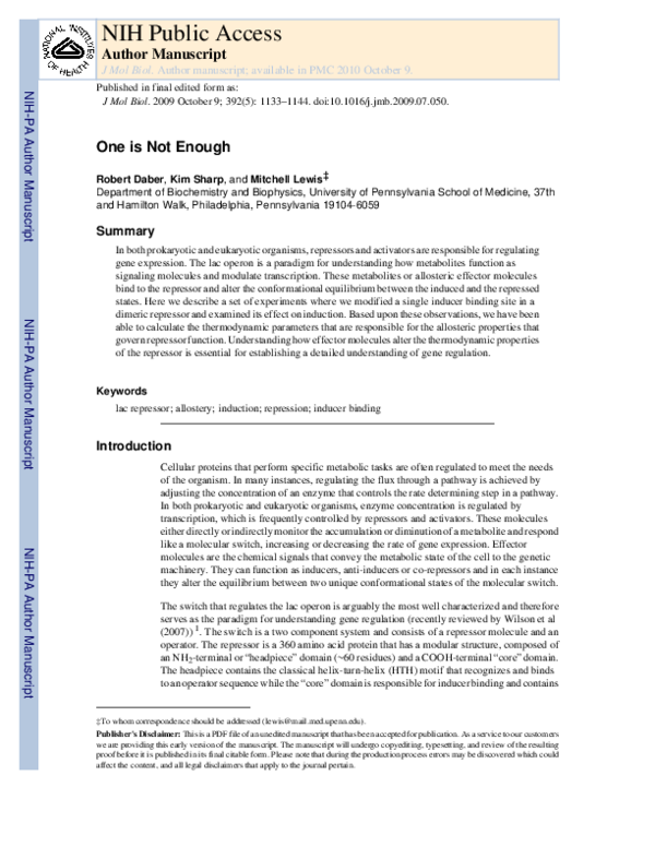 (PDF) One Is Not Enough