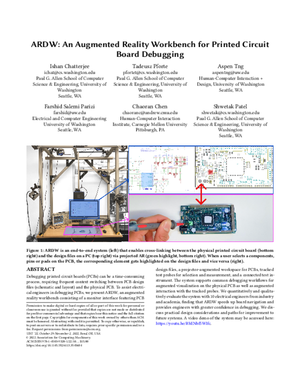 (PDF) ARDW: An Augmented Reality Workbench for Printed Circuit Board ...