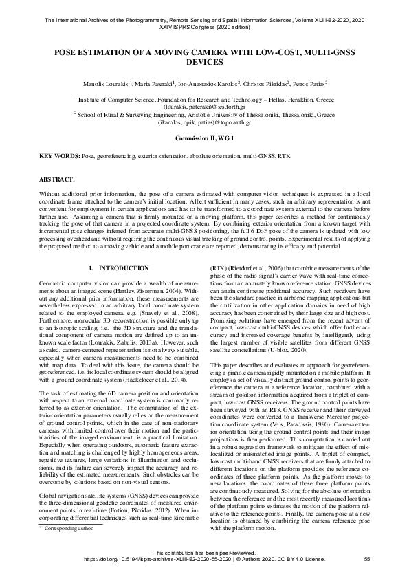 (PDF) Camera Pose Tracking Using Low-Cost Multi-GNSS Devices