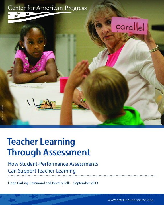 (PDF) Teacher Learning through Assessment: How Student-Performance Assessments Can Support ...