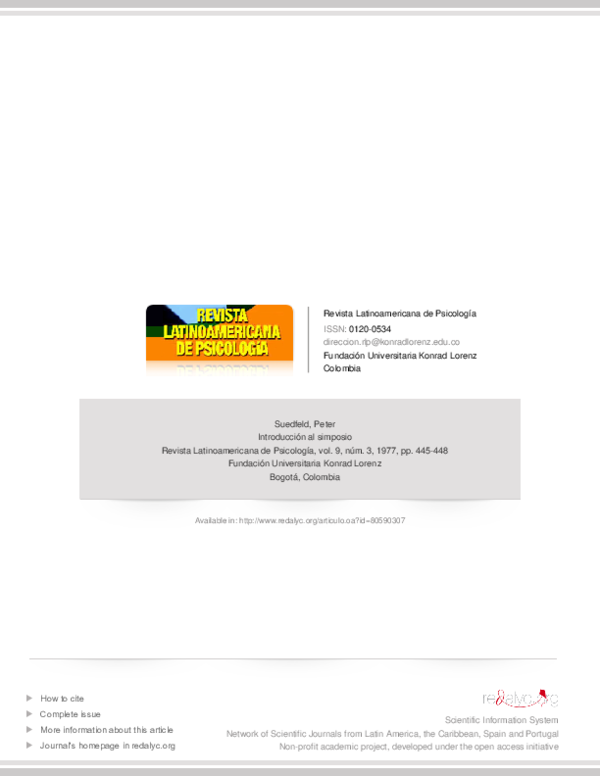 (PDF) Introducción al simposio