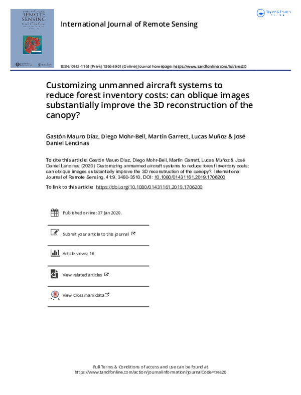 (PDF) Customizing unmanned aircraft systems to reduce forest inventory ...
