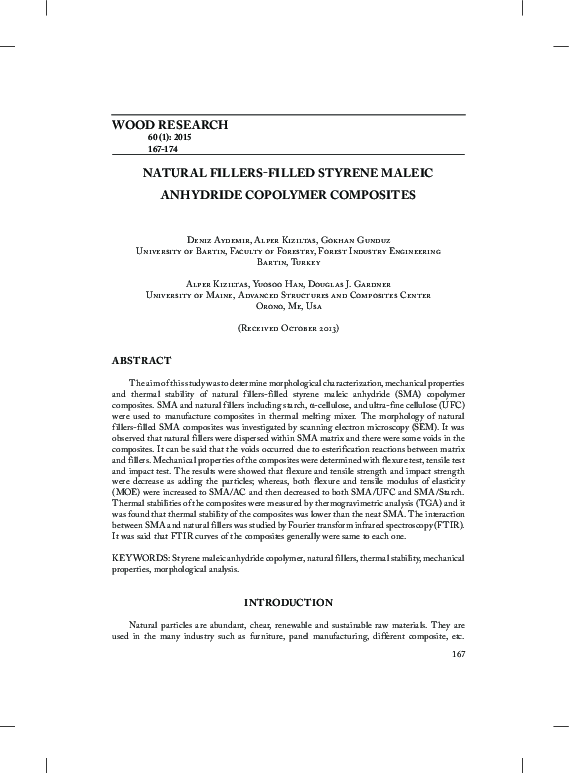 (PDF) Natural Fillers-Filled Styrene Maleic Anhydride Copolymer Composites