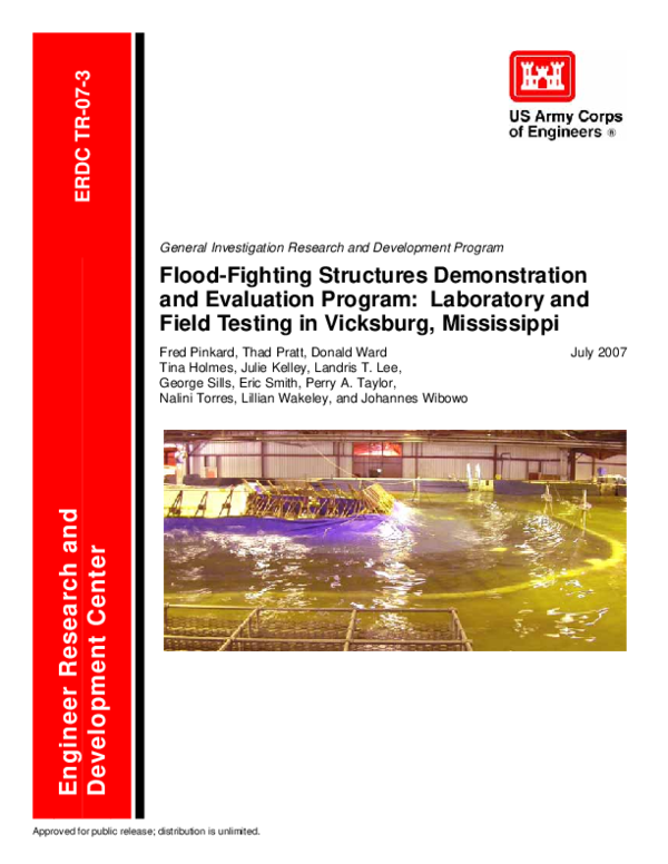 (PDF) Flood-Fighting Structures Demonstration and Evaluation Program ...