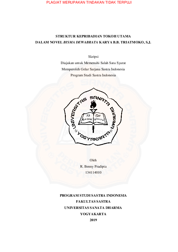 (PDF) Struktur kepribadian tokoh utama dalam novel Bisma Dewabrata ...