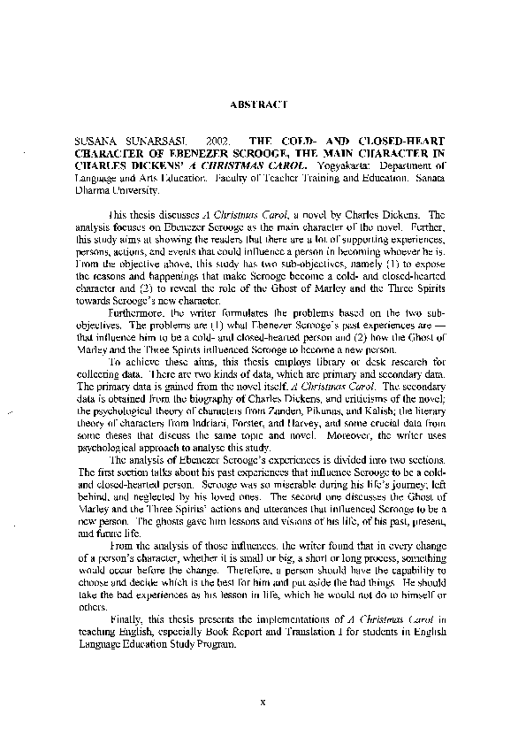 (PDF) The cold- and closed-hearted character of Ebenezer Scrooge, the ...