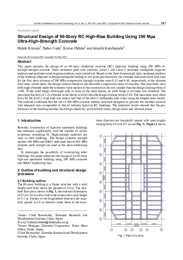 (PDF) Structural Design of 80-Story RC High-Rise Building Using 200 Mpa ...