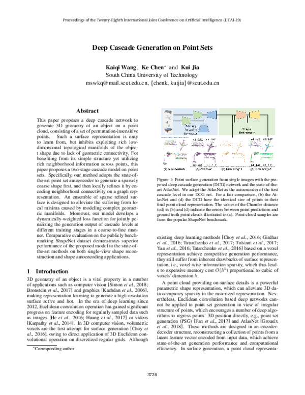 (PDF) Deep Cascade Generation on Point Sets