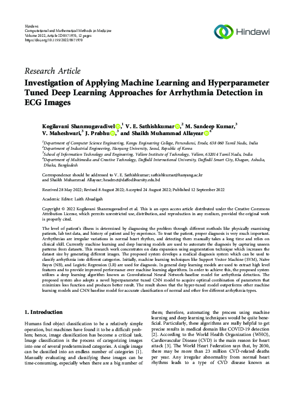 Pdf Investigation Of Applying Machine Learning And Hyperparameter Tuned Deep Learning