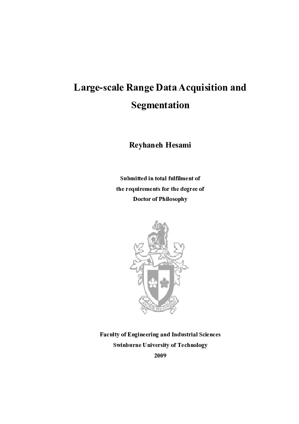 (PDF) Cost-Effective Large-Scale Range Data Segmentation