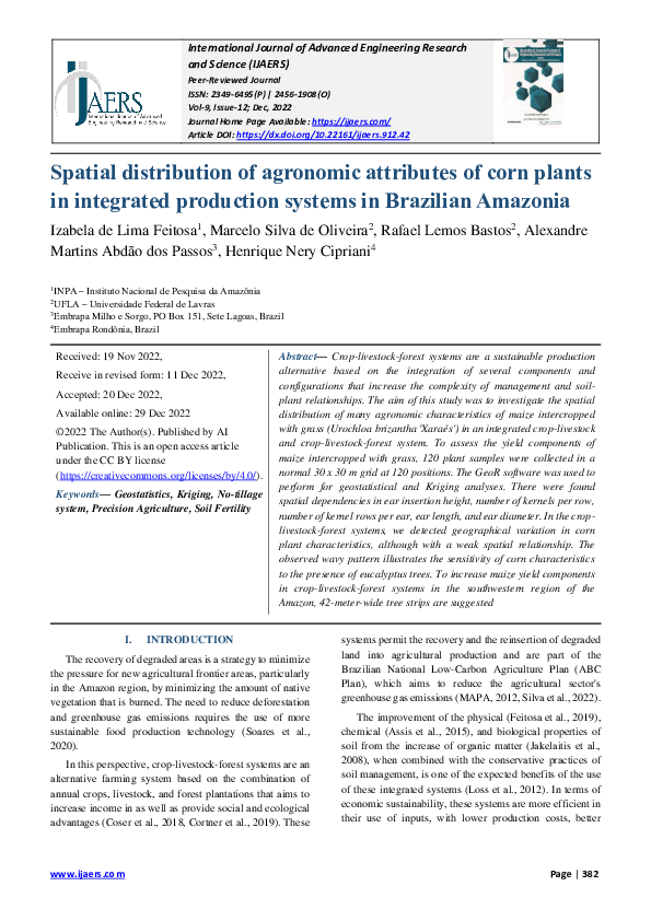 (PDF) Spatial distribution of agronomic attributes of corn plants in ...