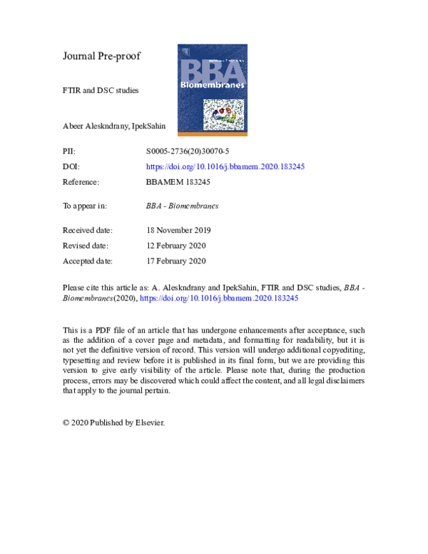 (PDF) The effects of Levothyroxine on the structure and dynamics of ...