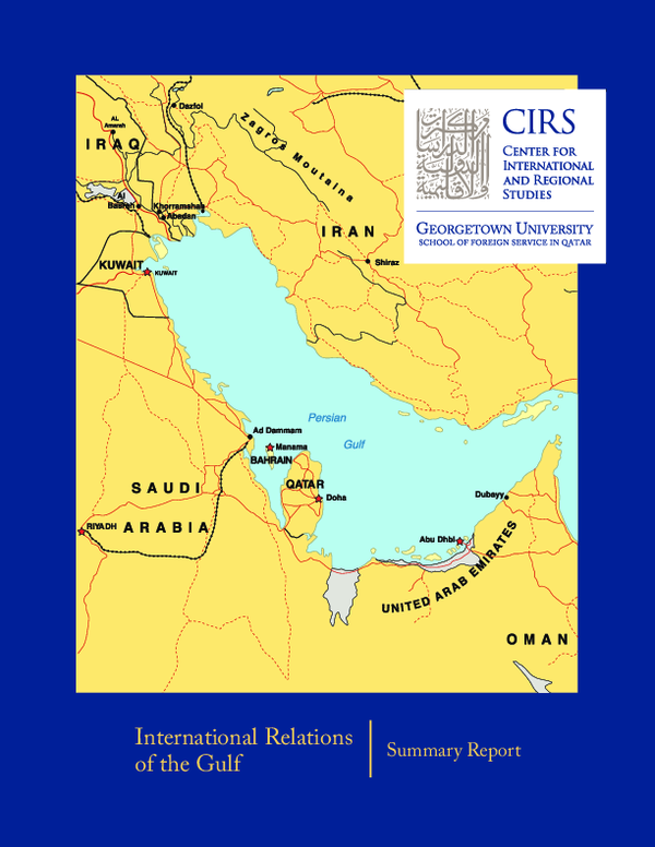 (PDF) International Relations of the Gulf Summary Report