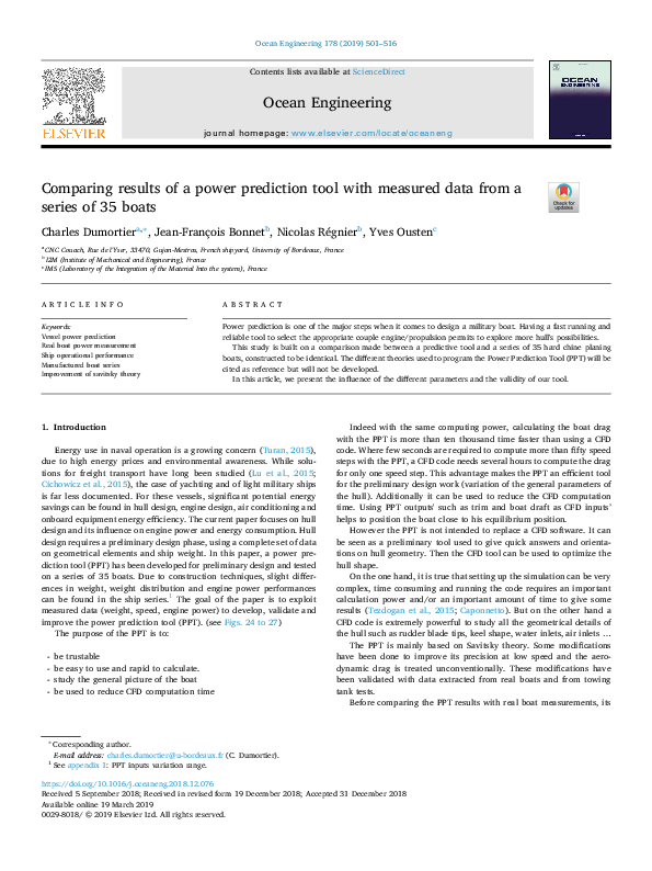 (PDF) Comparing results of a power prediction tool with measured data ...
