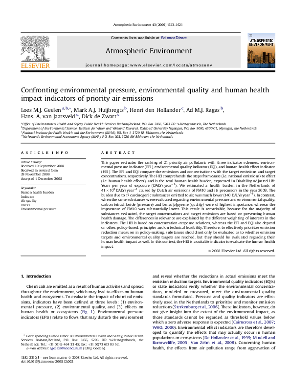 (PDF) Confronting environmental pressure, environmental quality and ...