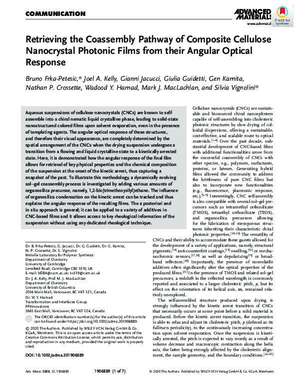 (PDF) Retrieving the Coassembly Pathway of Composite Cellulose ...