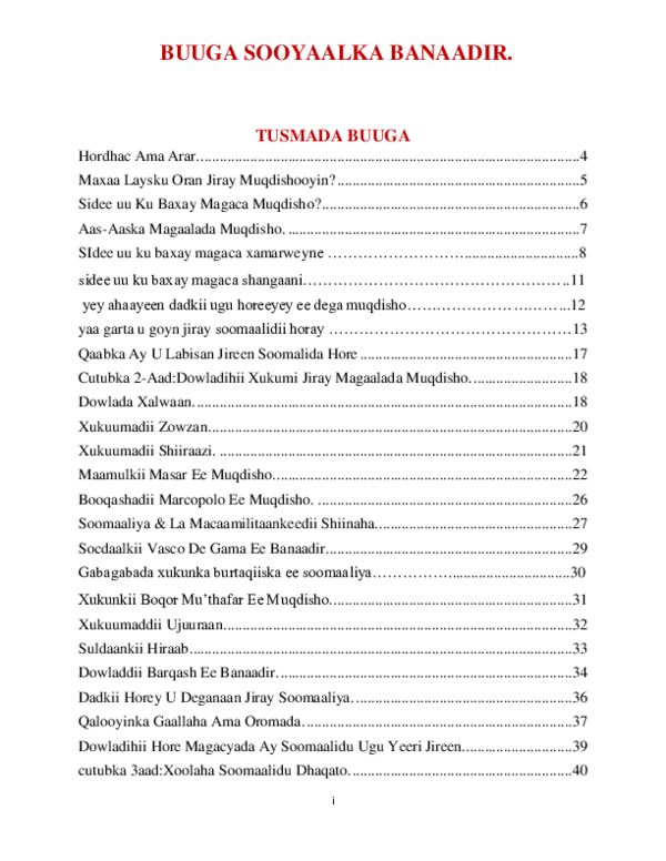 (PDF) BUUGA SOOYAALKA BANAADIR