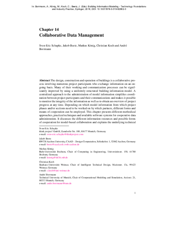 (PDF) Collaborative Data Management