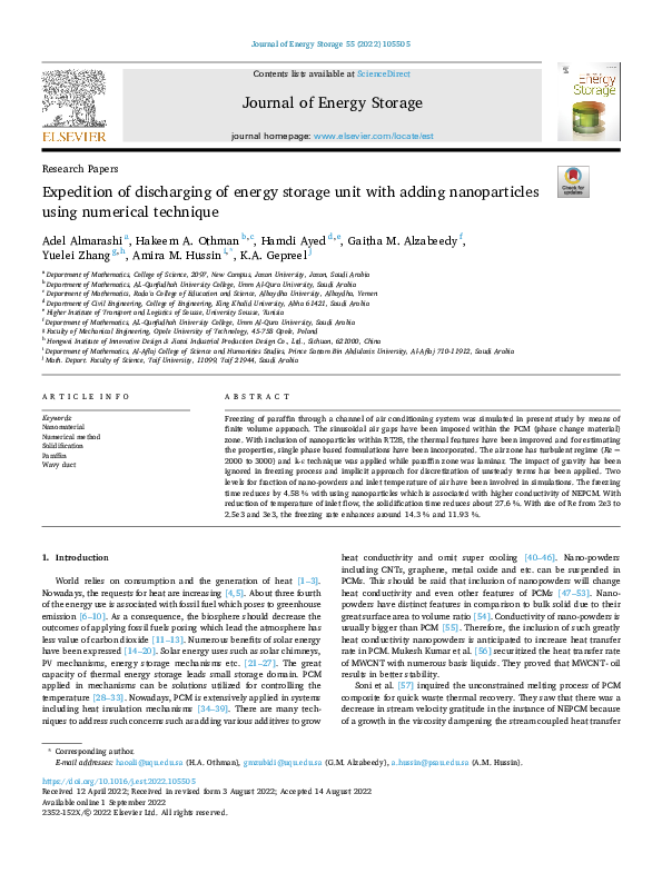 (PDF) Expedition of discharging of energy storage unit with adding ...