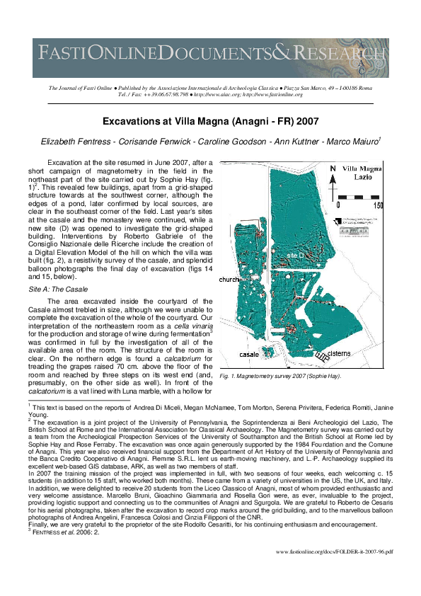 (PDF) Elizabeth Fentress, Corisande Fenwick, Caroline Goodson, Ann ...