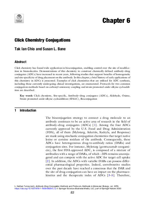 (PDF) Click Chemistry Conjugations