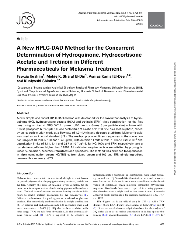 (PDF) A New HPLC-DAD Method for the Concurrent Determination of ...