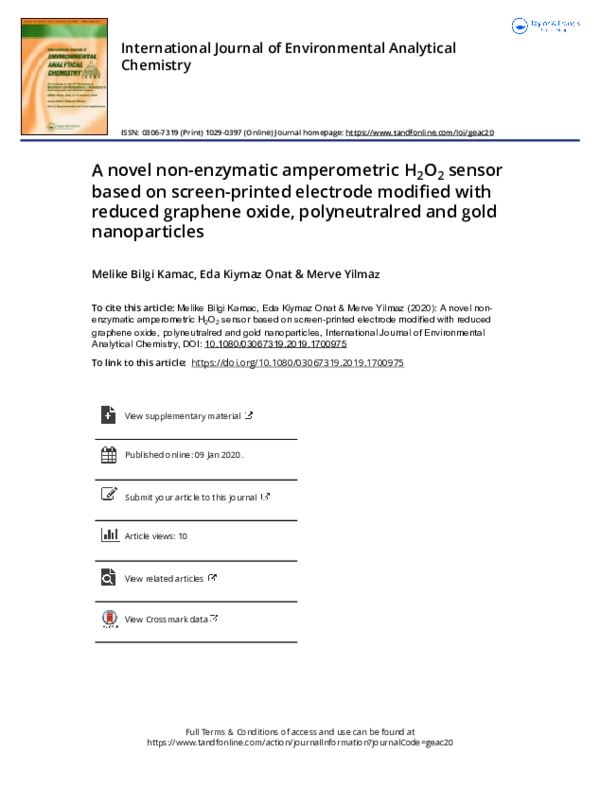 (PDF) A novel non-enzymatic amperometric H2O2 sensor based on screen ...