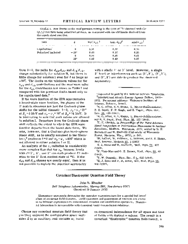 Pdf Covariant Diastrophic Quantum Field Theory