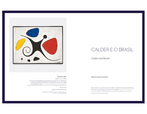 (PDF) CALDER E O BRASIL