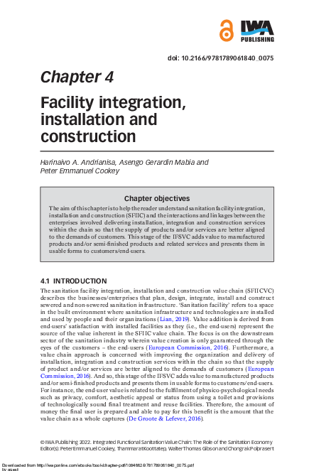 (PDF) Facility integration, installation and construction | Gerardin ...