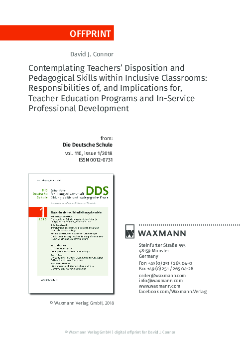 (PDF) Contemplating Teachers' Disposition and Pedagogical Skills within ...