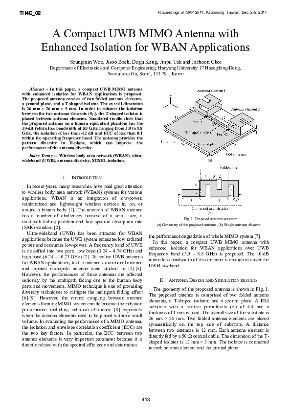 (PDF) A compact UWB MIMO antenna with enhanced isolation for WBAN applications | Jinpil Tak ...